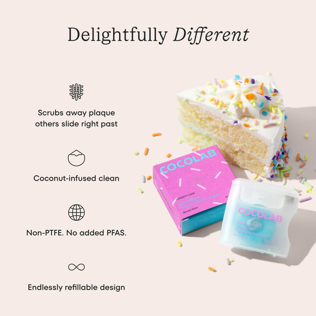 Confetti Cake Dental Floss – COCOLAB